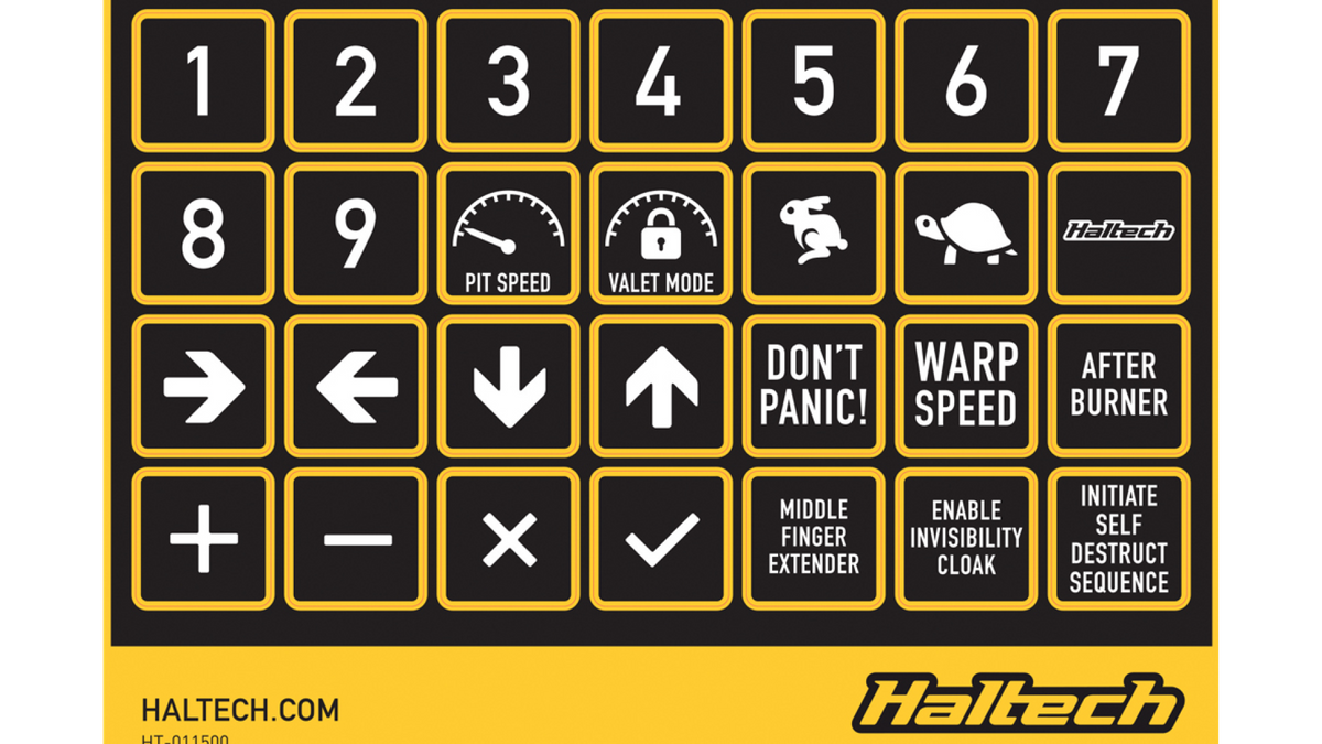 CAN keypad label kit | | MTuning.pl