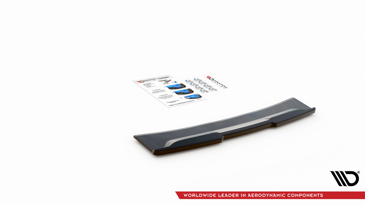 Central Rear Splitter for Ford Kuga ST-Line Mk3 Gloss Black ...