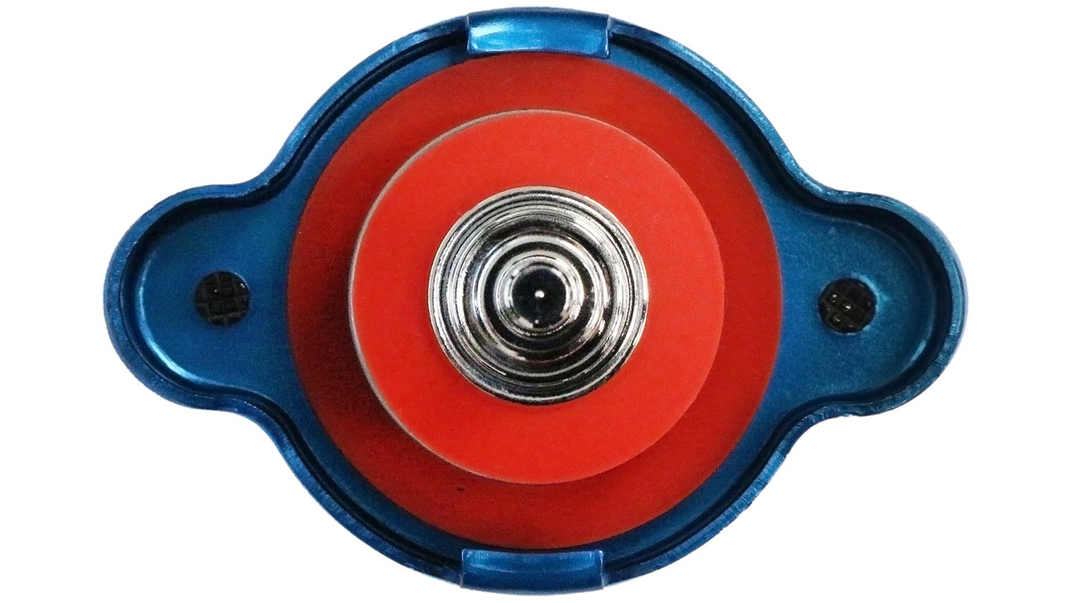 D1Spec Radiator cap with thermometer 28mm 1.3 Bar Blue | Cooling System ...