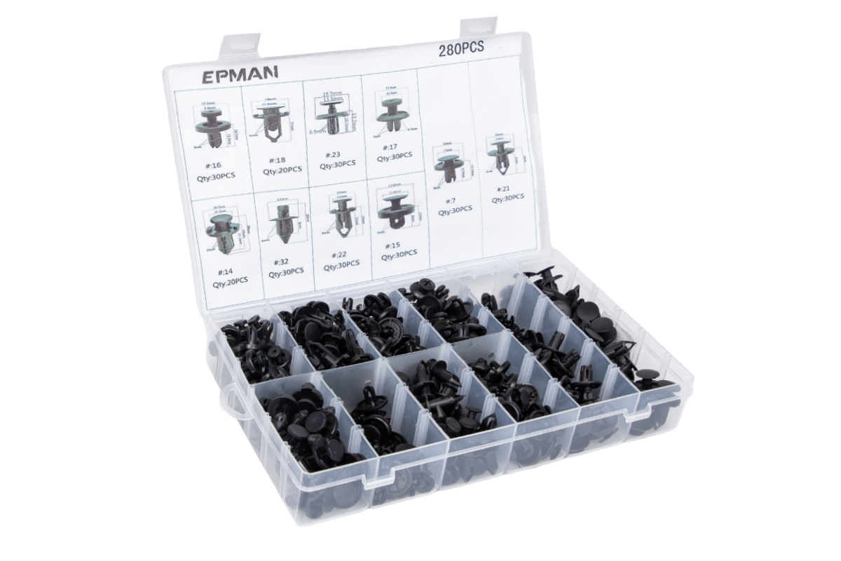 Pins Clamps Set 280 pcs | Interior Accessories \ Pin clamps | MTuning.pl