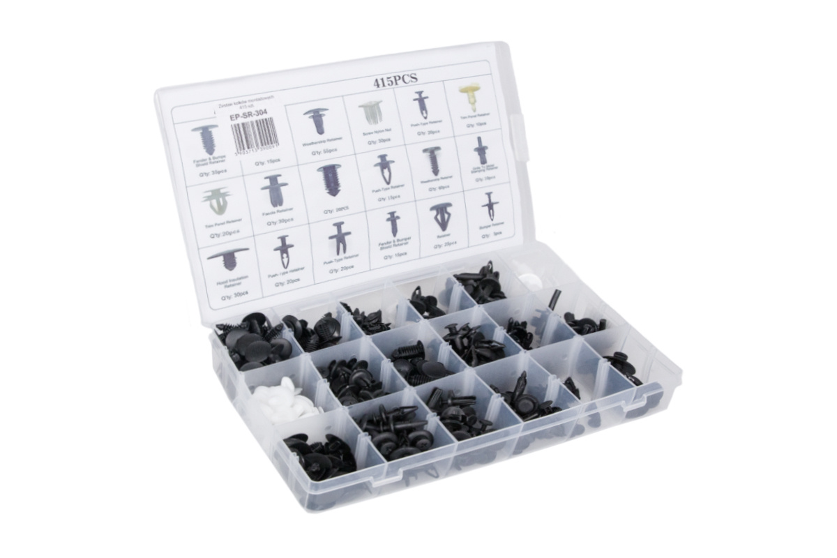 Pins Clamps Set 415 pcs | Interior Accessories \ Pin clamps | MTuning.pl