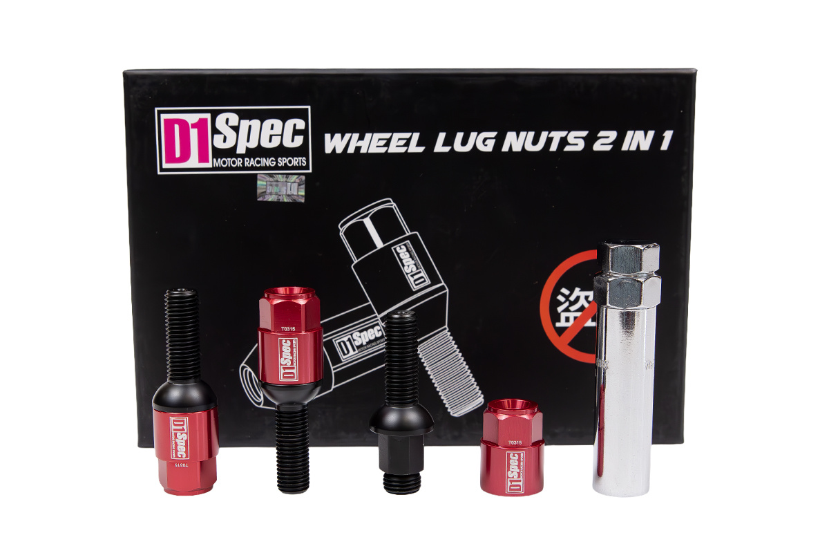 Racing bolts D1Spec Heptagon 2in1 14x1,5 Red | Rims and accessories ...