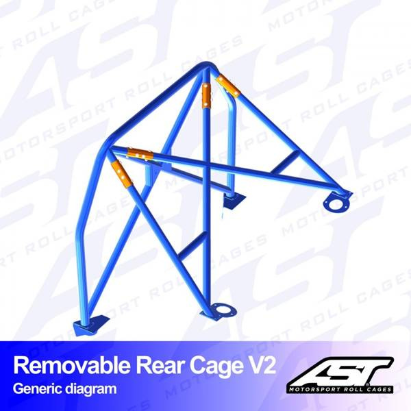 Roll Bar NISSAN 350Z (Z33) 3-doors Coupe REMOVABLE REAR CAGE V2 ...