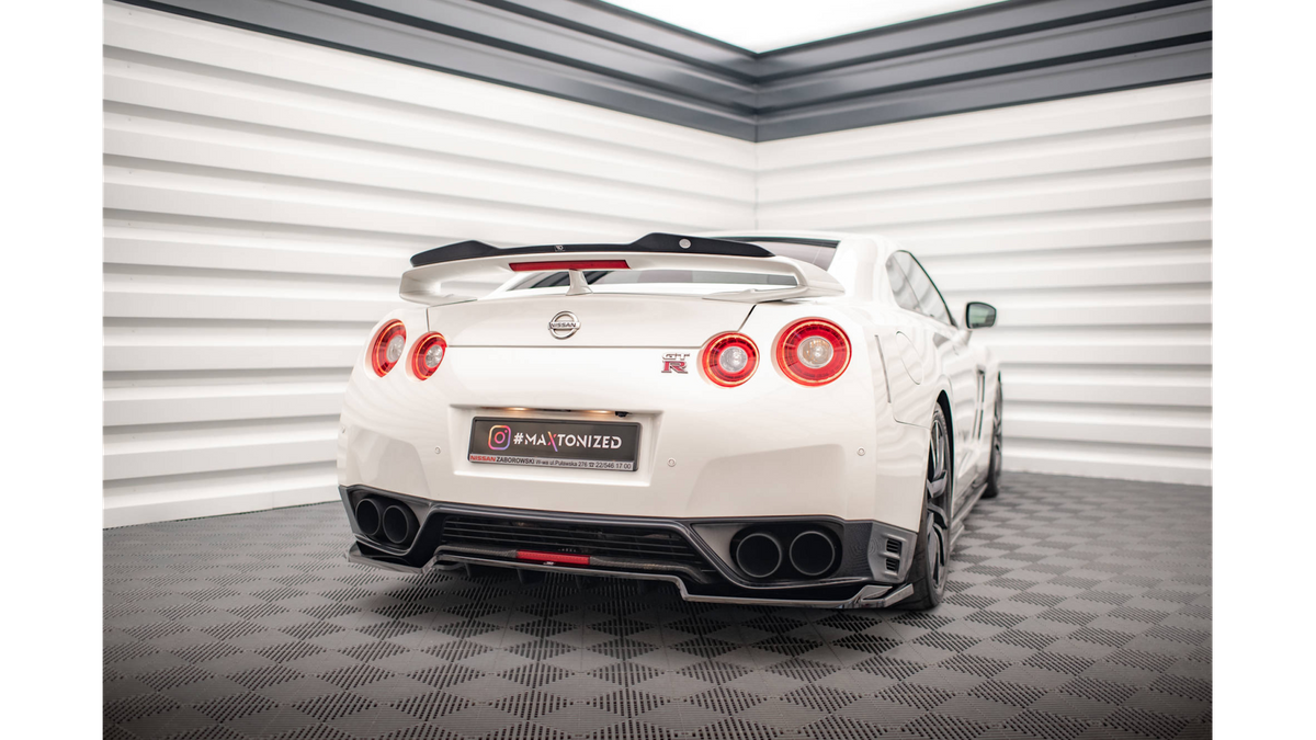 Spoiler Cap Nissan GTR R35 Facelift Gloss Black | Spoilering ...