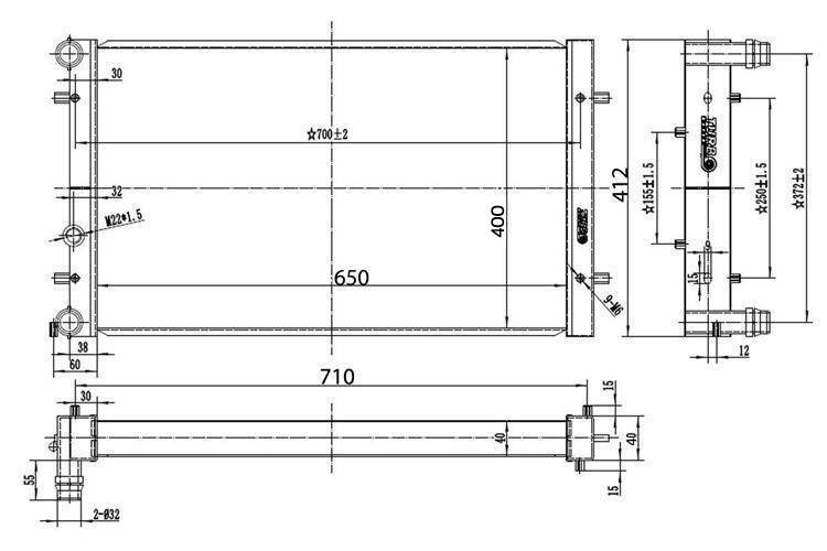 TurboWorks Racing radiator VW Golf IV GTI | Cooling System \ Water ...