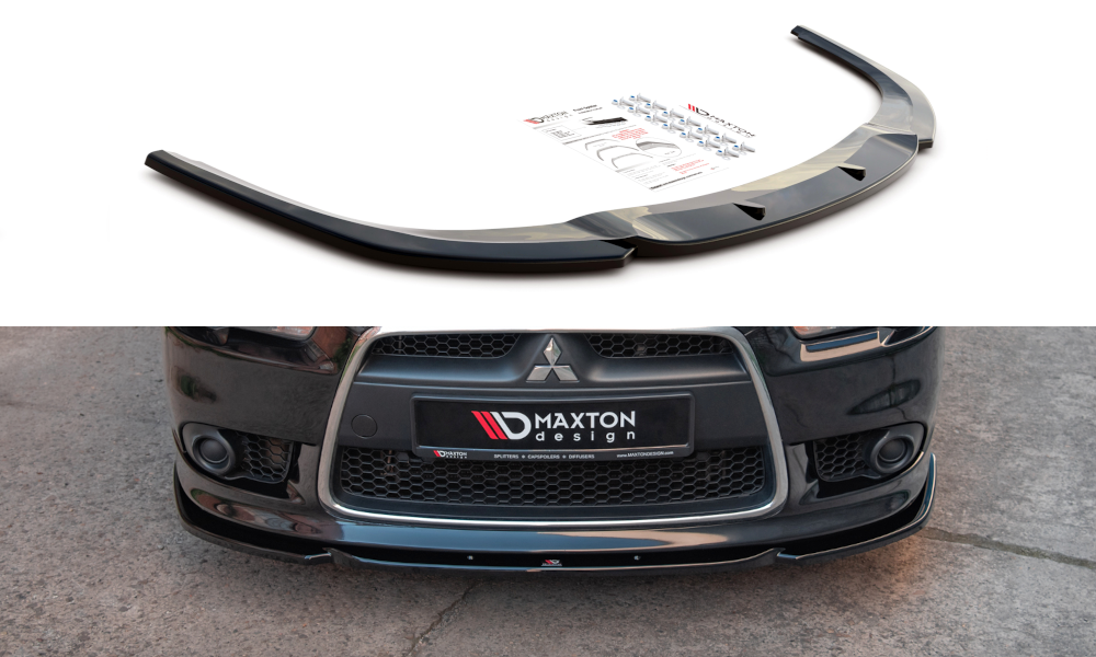 Splitter Mitsubishi Lancer Sportback VIII - Front Gloss Black Gloss ...