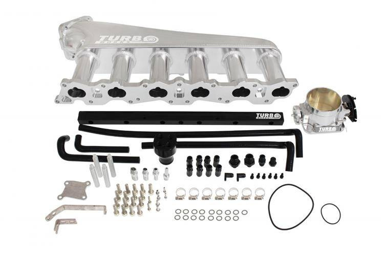 Intake manifold Nissan RB20 with throttle body and fuel rail | Engine ...