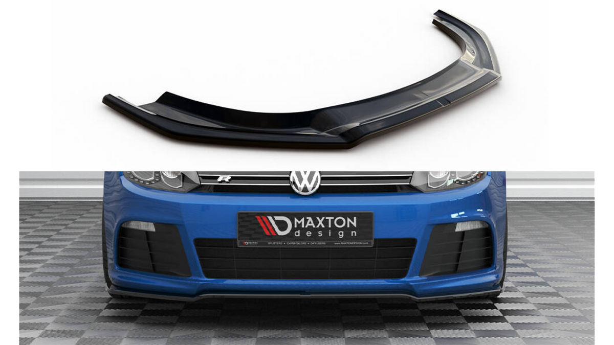 Splitter Volkswagen Golf VI R Front v.2 | Spoilering \ Spoilering ...
