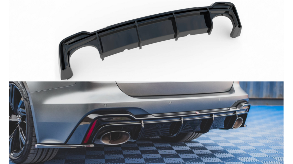 Diffuser Audi RS6 C8 Rear Valance | Spoilering \ Spoilering Maxton ...