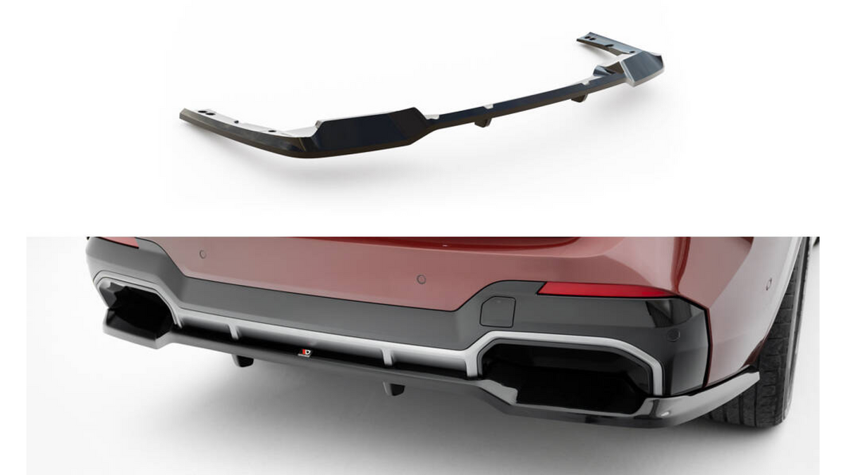 Splitter BMW iX3 G08 M-Pack Facelift Rear Central with Diffuser ...