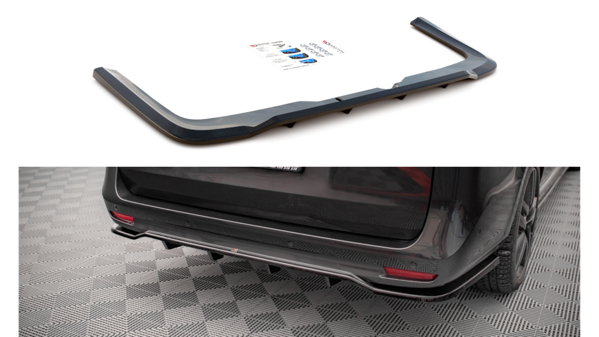 Splitter Mercedes-Benz V W447 Facelift Rear Central with Diffuser Gloss ...