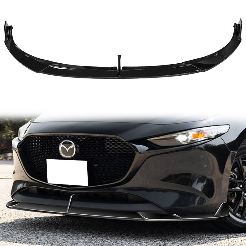 Front Splitter Mazda 3 IV BP 2019-now Gloss Black | Spoilering ...