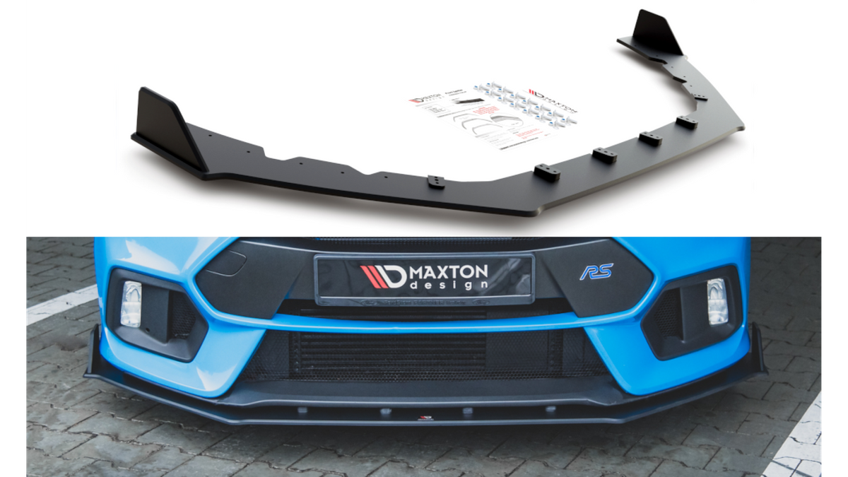Splitter Ford Focus III RS Front Racing Durability v.2 Black-Red ...