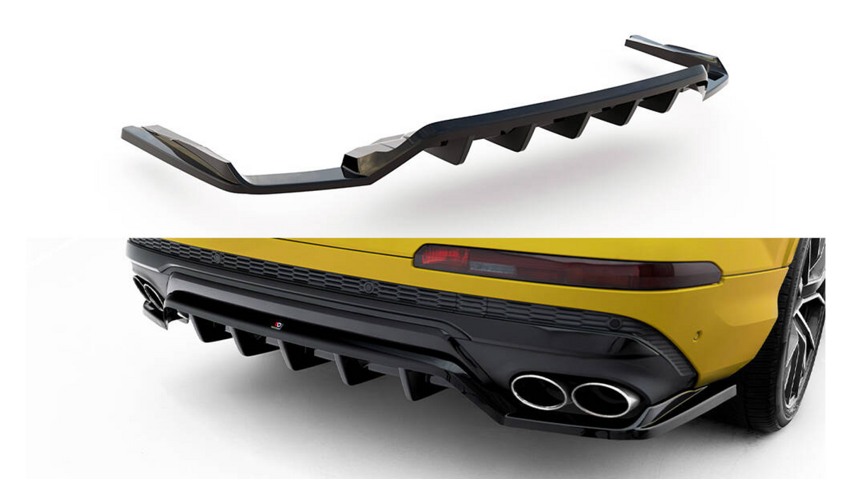 Splitter Audi SQ7 Mk2 Facelift Rear Central with Diffuser | Spoilering ...