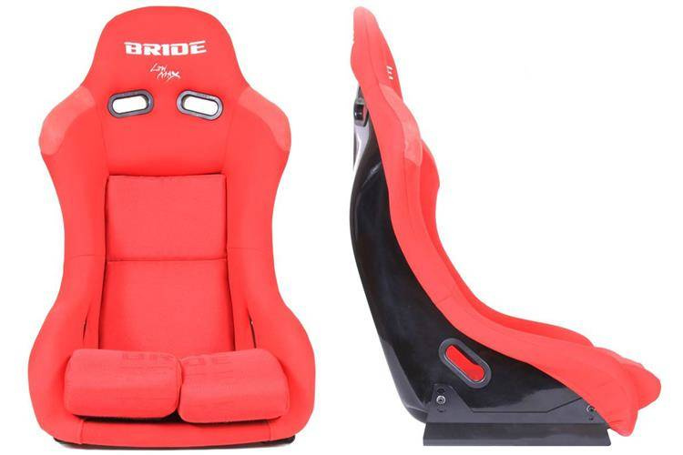 Racing seat GTR Bride Velvet Red | Seats and belts \ Racing Seats ...