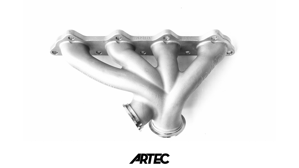 Mitsubishi Evo 4-9 4G63 Exhaust Manifold Low Mount V-Band (Reverse ...