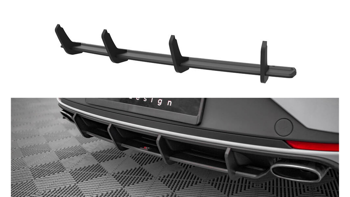 Diffuser Seat Leon Cupra Sportstourer III Rear Street Pro Black ...
