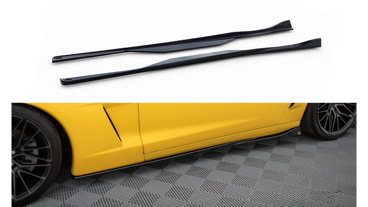 Diffuser Chevrolet Corvette C6 Side Skirts | Spoilering \ Spoilering ...