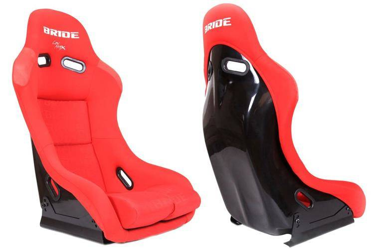 Racing seat GTR Bride Velvet Red | Seats and belts \ Racing Seats ...