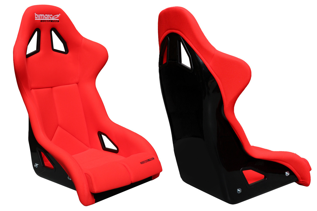 Racing Seat Bimarco Cobra PRO Welur Red FIA | Seats and belts \ Racing ...