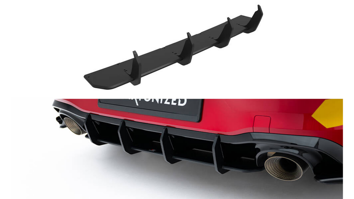 Diffuser Volkswagen Golf GTI Clubsport Mk8 Facelift Rear Street Pro v.2 ...