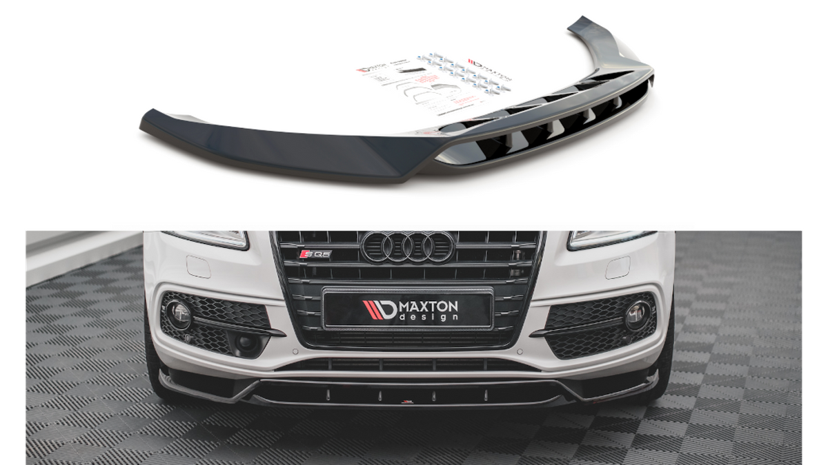 Splitter Audi SQ5 8R Front Gloss Black | Spoilering \ Spoilering Maxton ...
