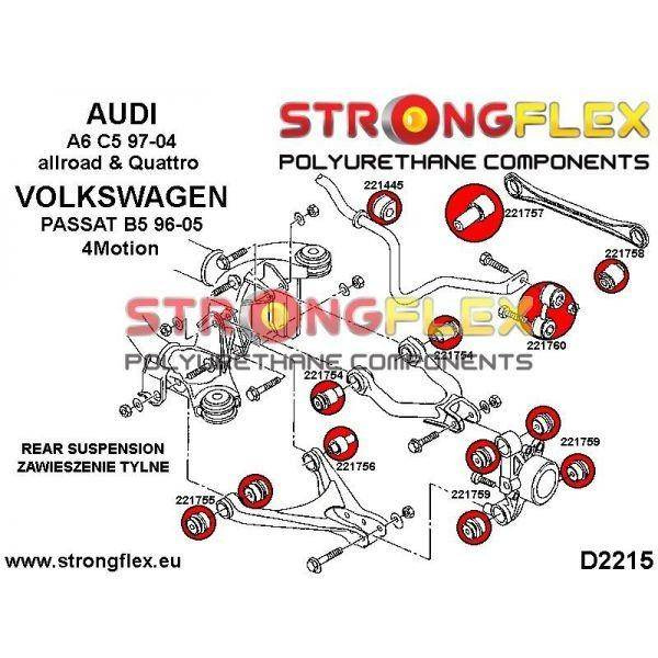 Kompletny zestaw zawieszenia | Zawieszenie \ Poliuretany \ Audi \ A6 \ A6 C5 97-05 Quattro i ...