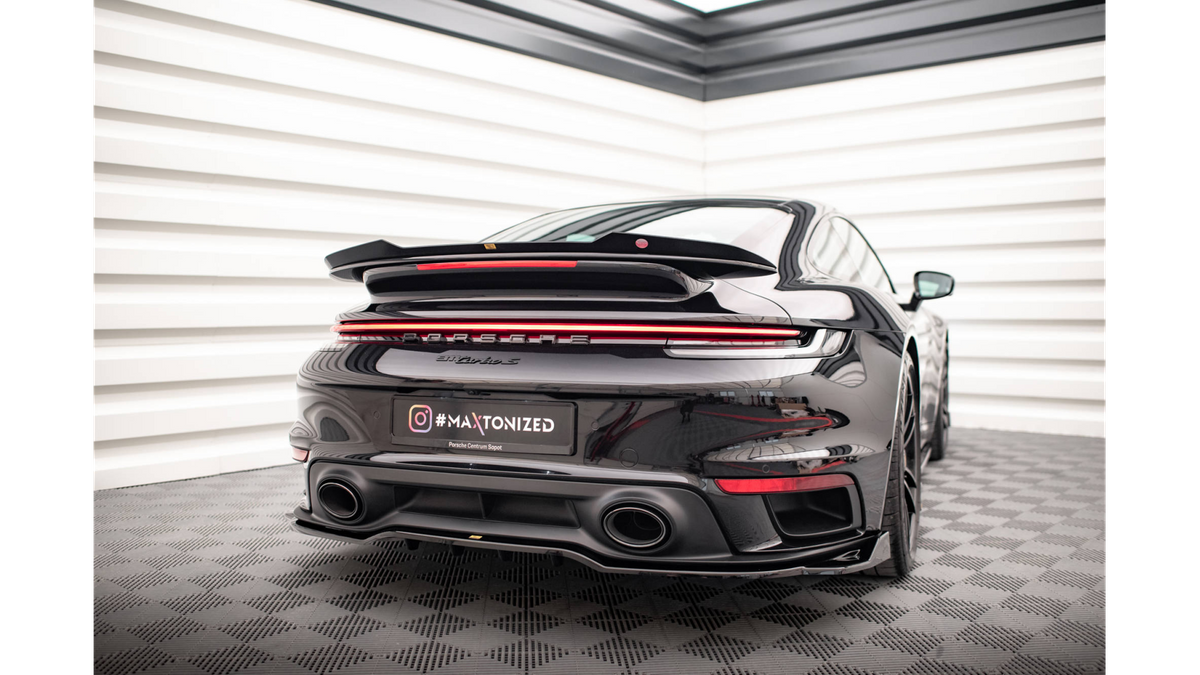 Przedłużenie Spoilera Porsche 911 Turbo S 992 Gloss Black | Akcesoria ...